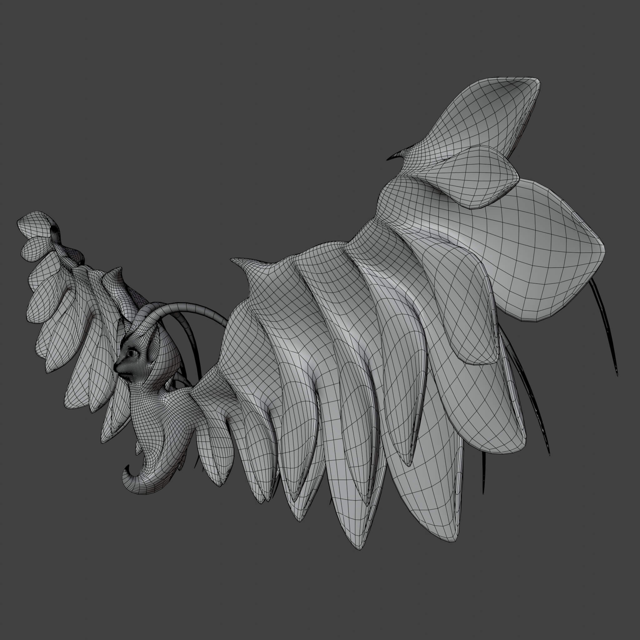 Space Bat - 3D Model by Sasha_Kholostenko