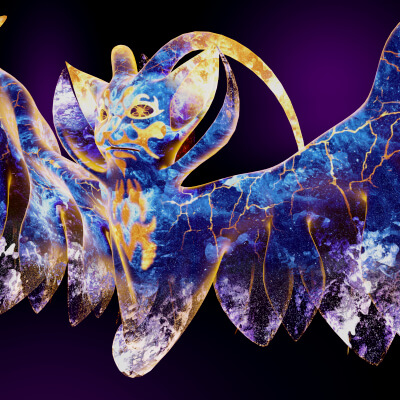 Space Bat - 3D Model by Sasha_Kholostenko