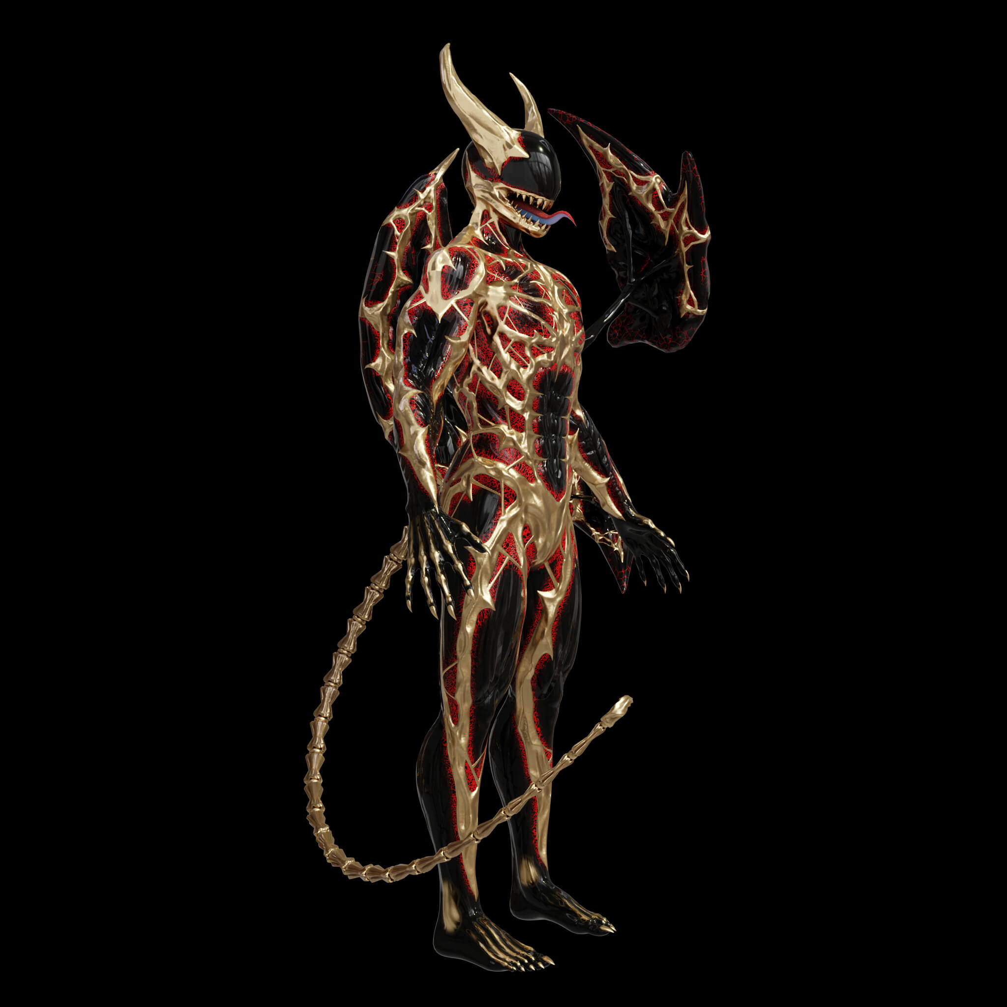 Tar Devil - 3D Model by Sasha_Kholostenko