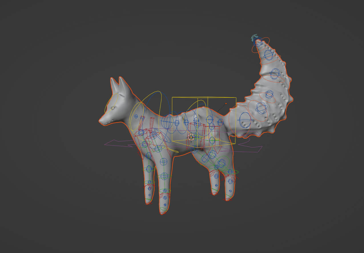 Toxic Fox - 3D Model by Sasha_Kholostenko