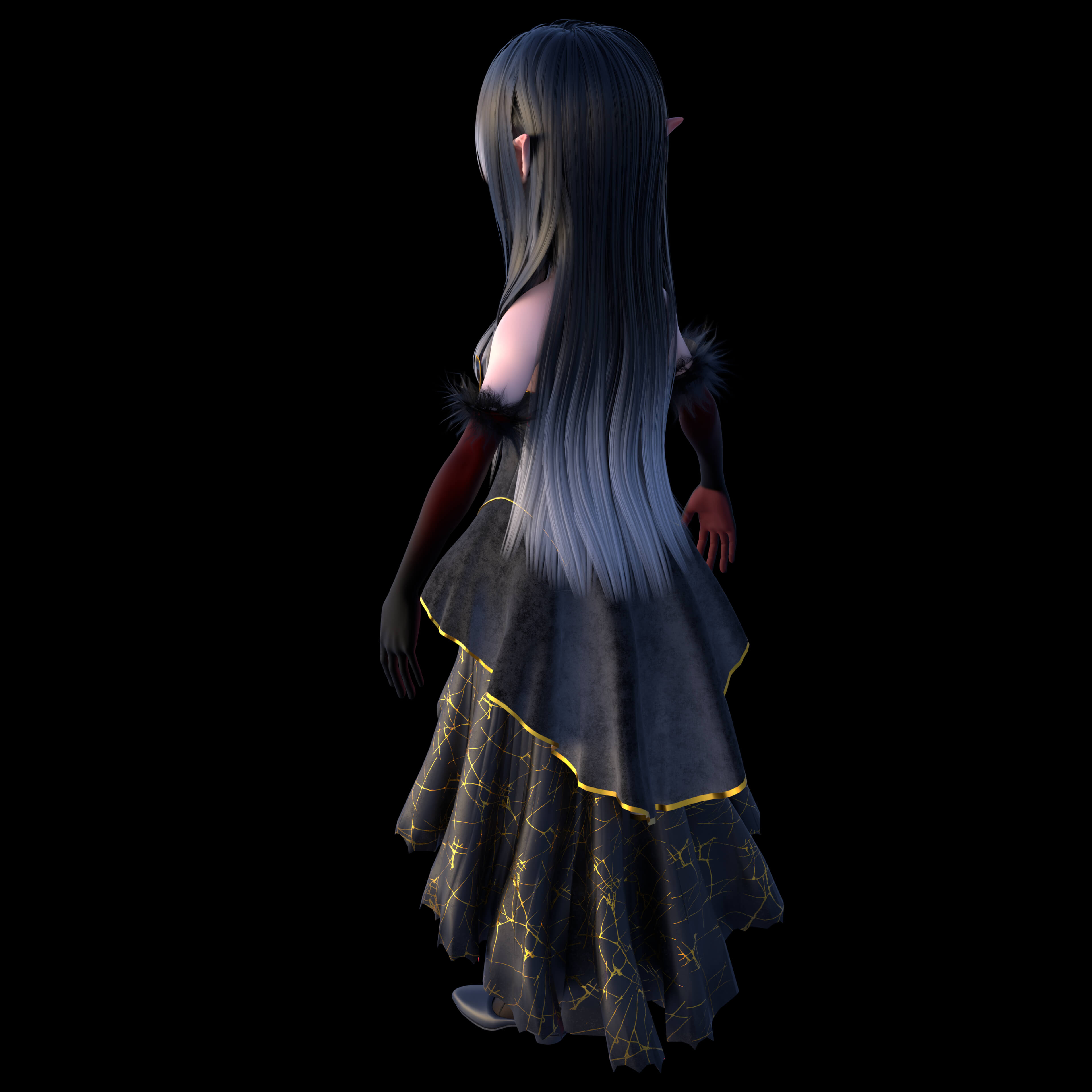 Vampire Girl - 3D Model by Sasha_Kholostenko