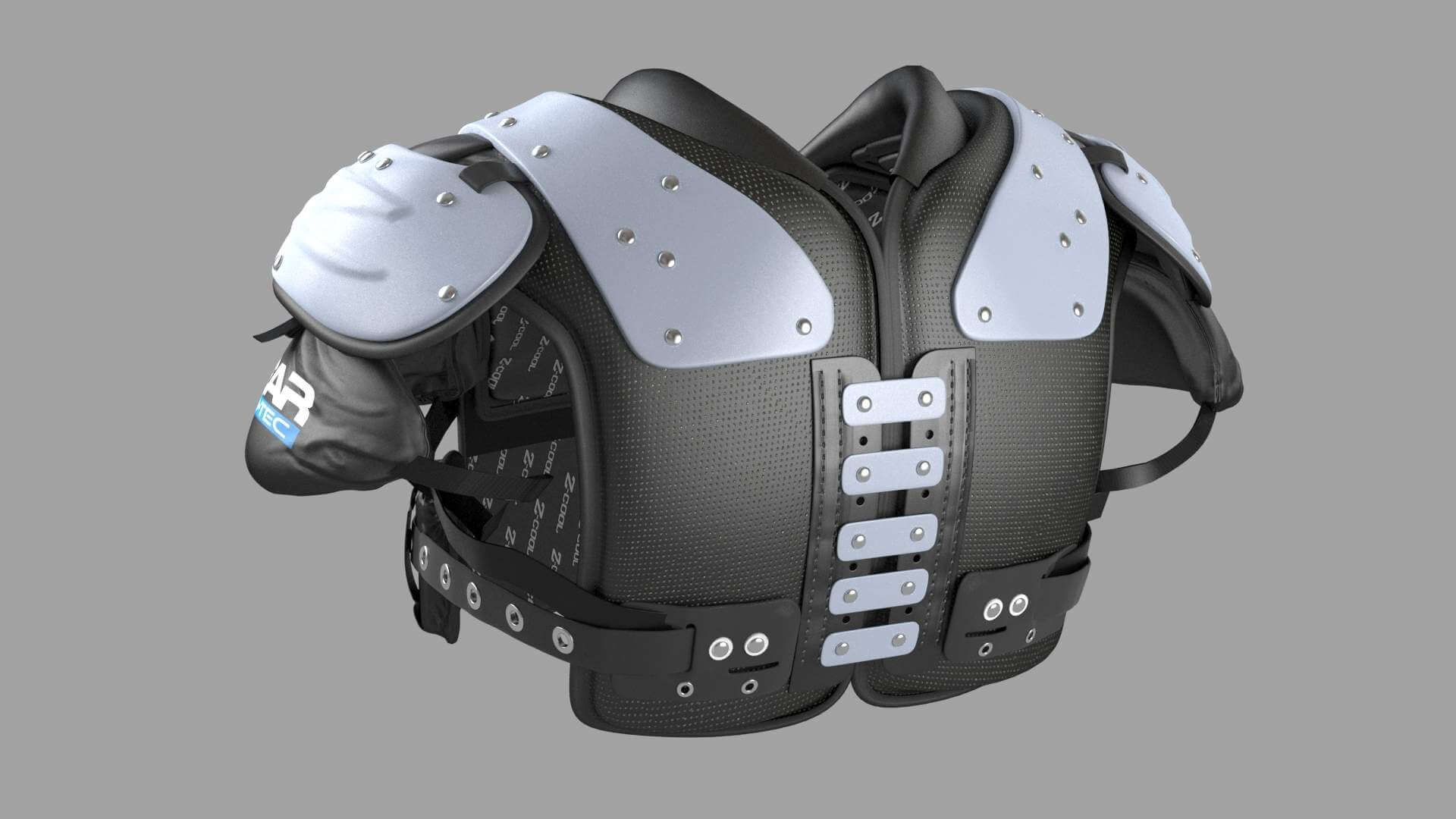 Football Shoulder Pad - 3D Model by SashaHerZ