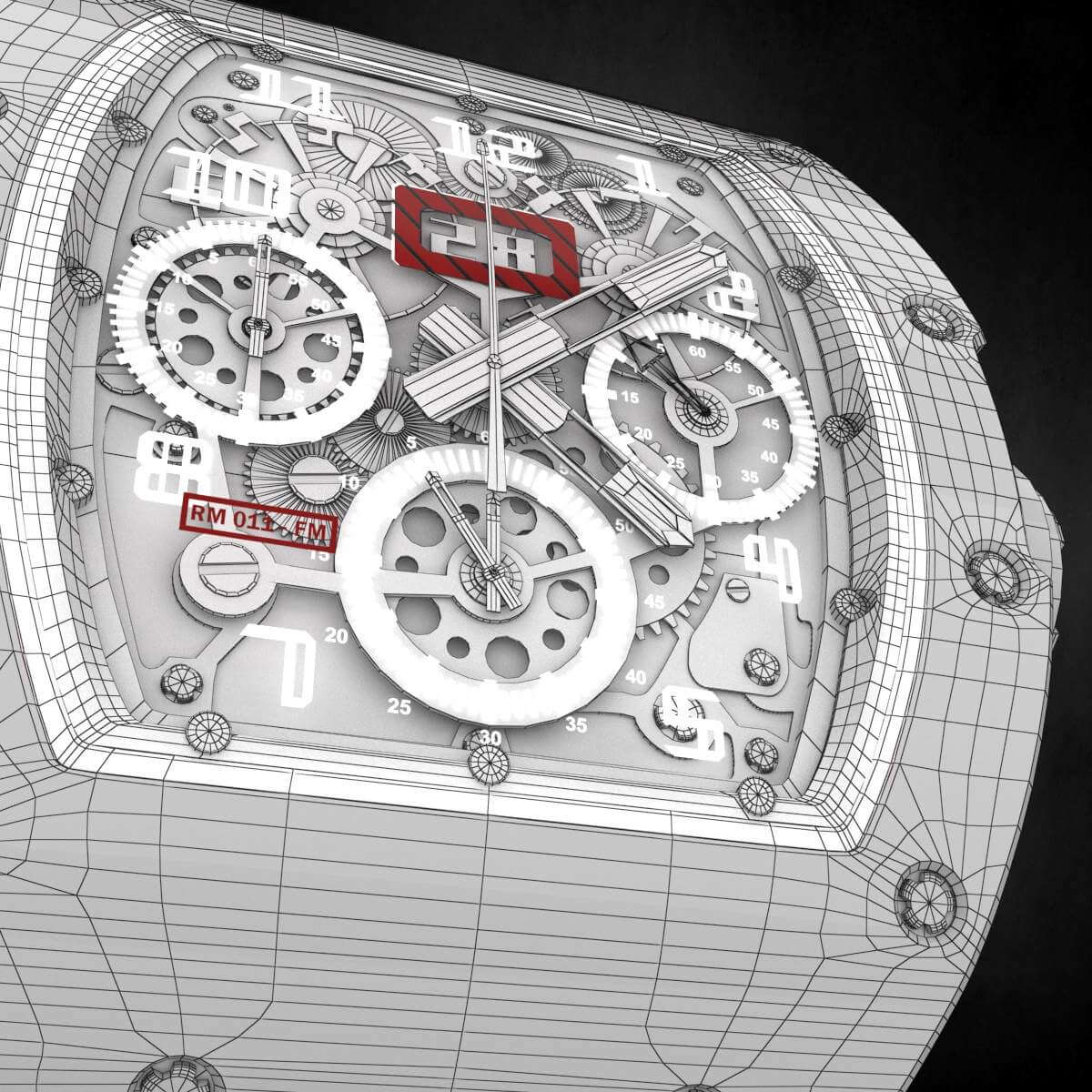 Richard Mille Watch - 3D Model by SashaHerZ