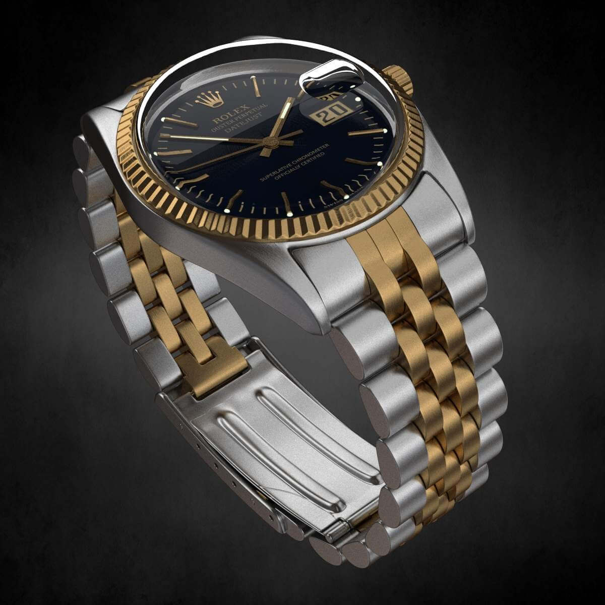 Rolex Datejust Watch - 3D Model by SashaHerZ