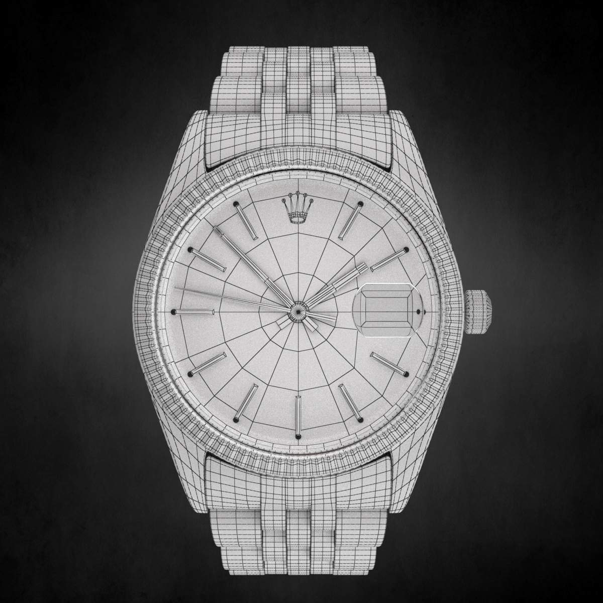 Rolex Datejust Watch - 3D Model by SashaHerZ