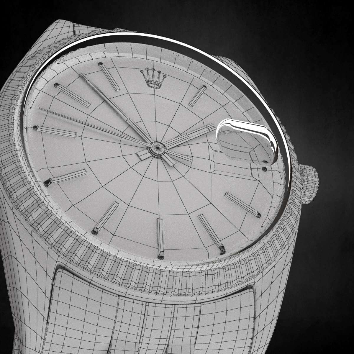 Rolex Datejust Watch - 3D Model by SashaHerZ