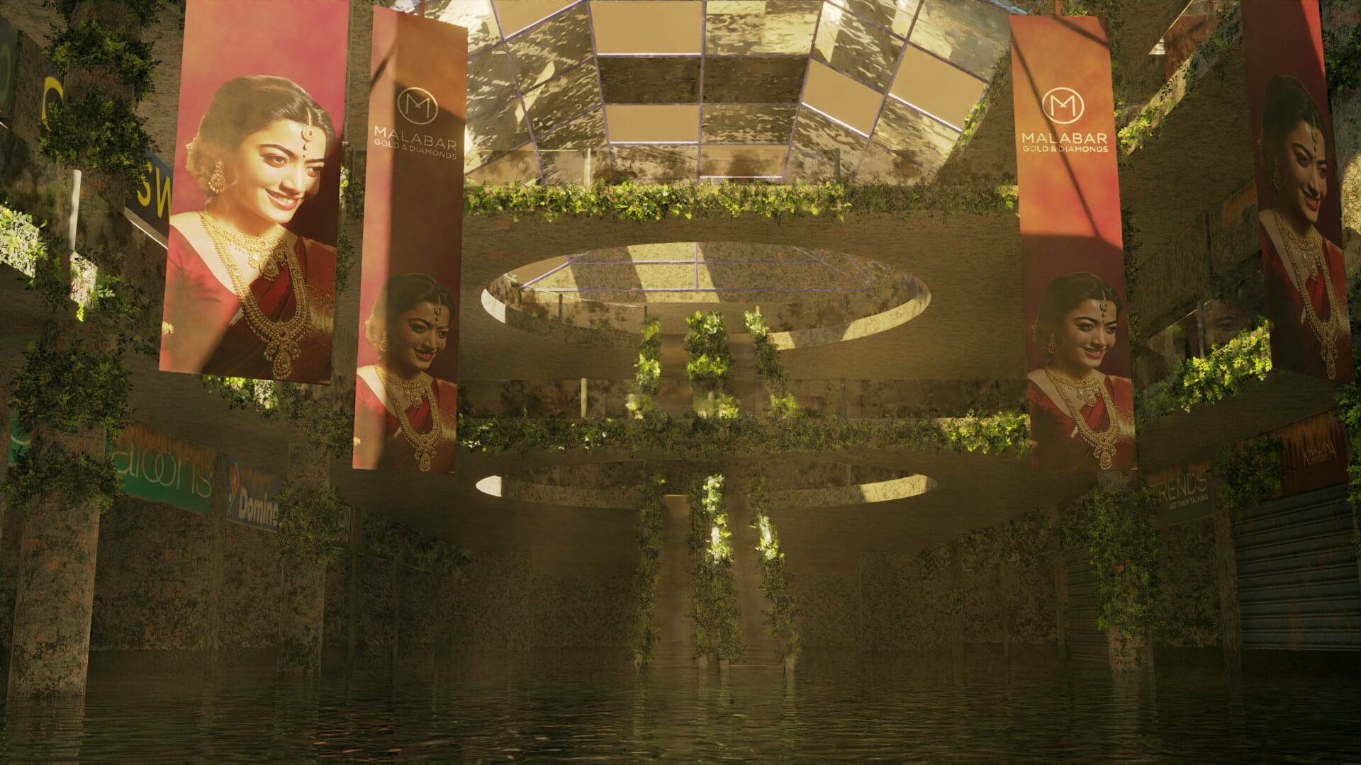 Abandoned Shopping Mall - 3D Model by sathak