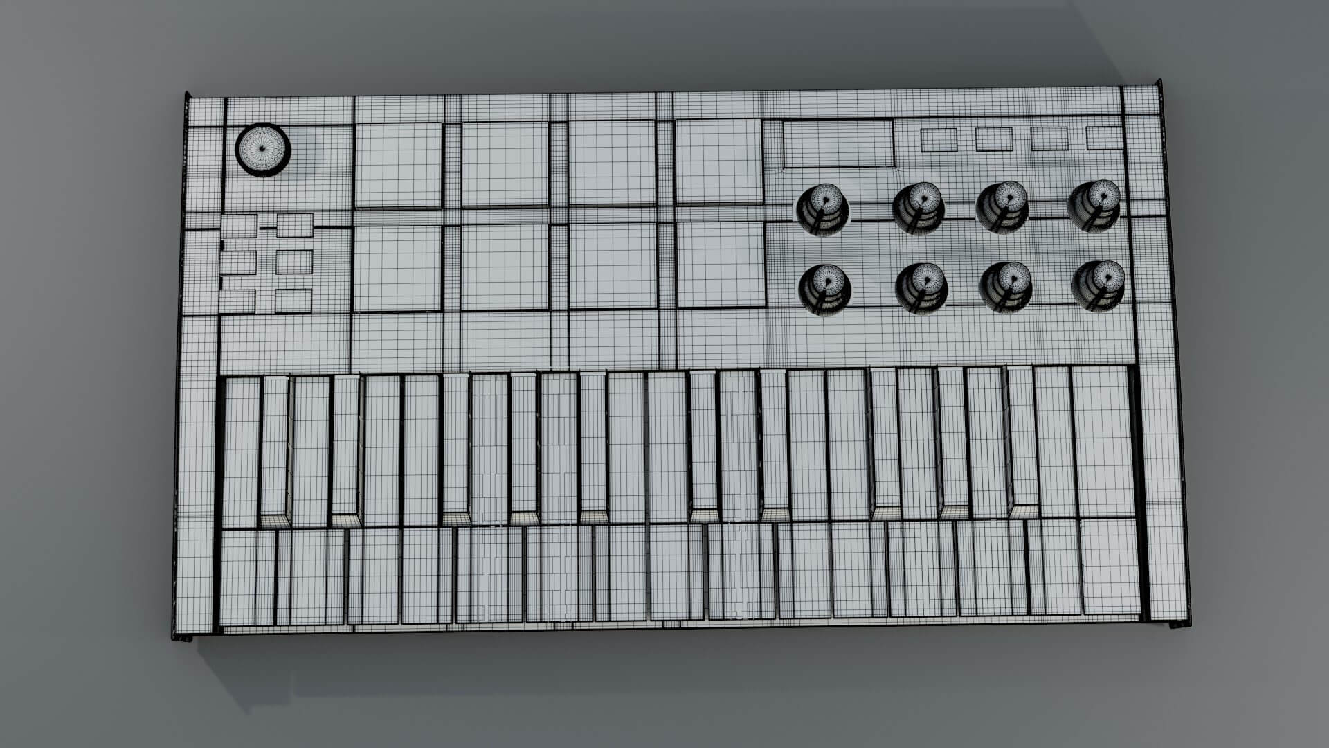 AKAI MPK Mini Piano - 3D Model by sathak