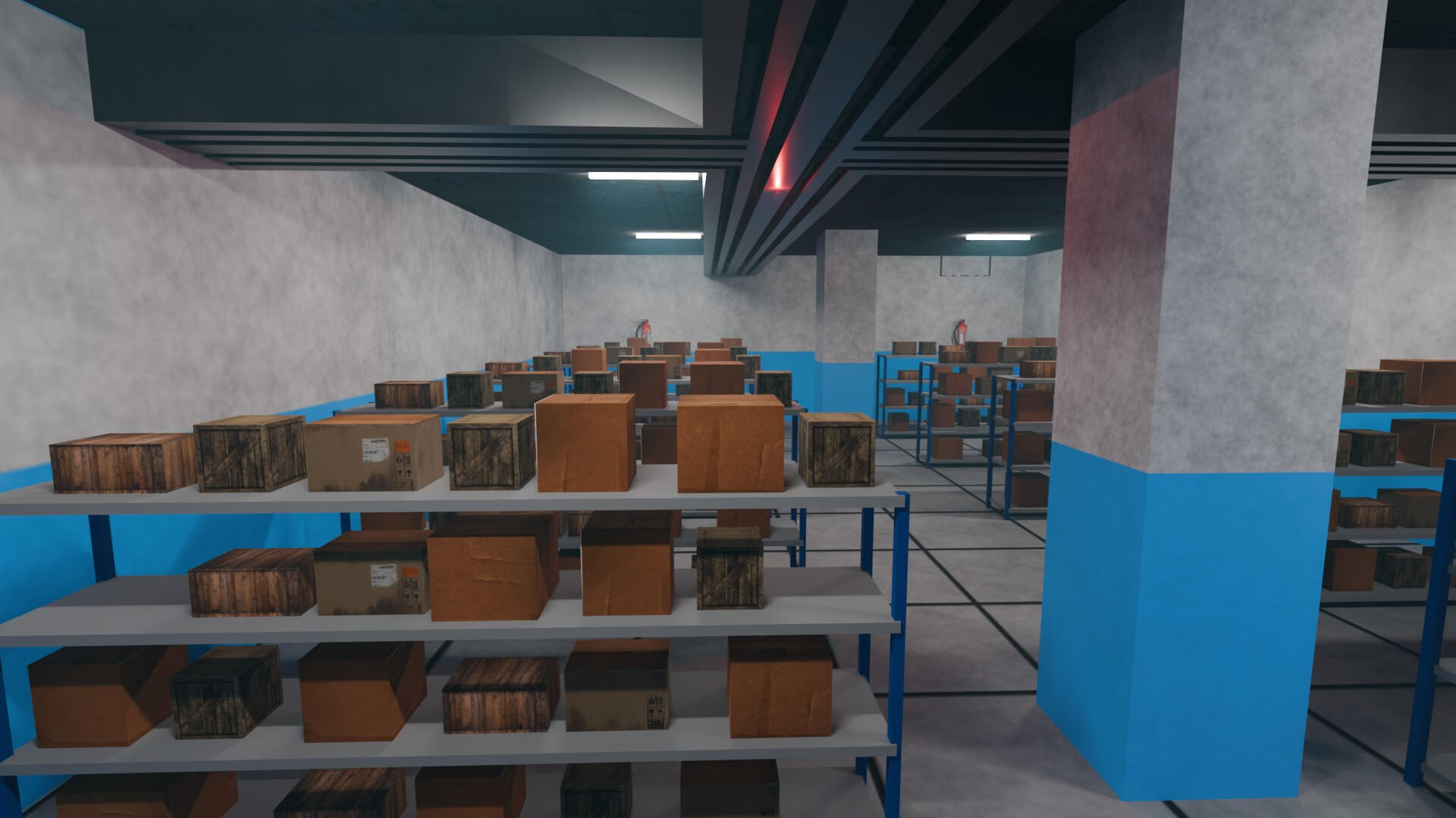 Basement Area - Low Poly - Game Ready - PBR 3D Model by sathak