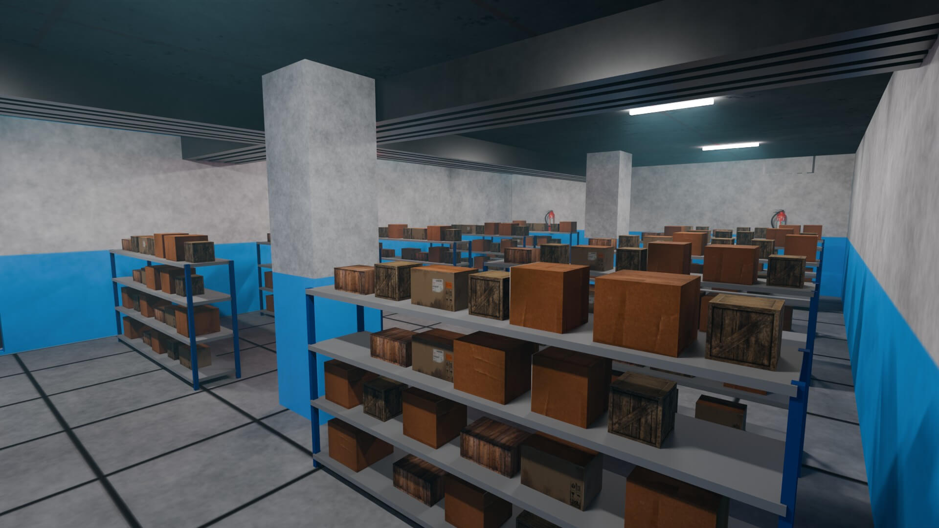 Basement Area - Low Poly - Game Ready - PBR 3D Model by sathak