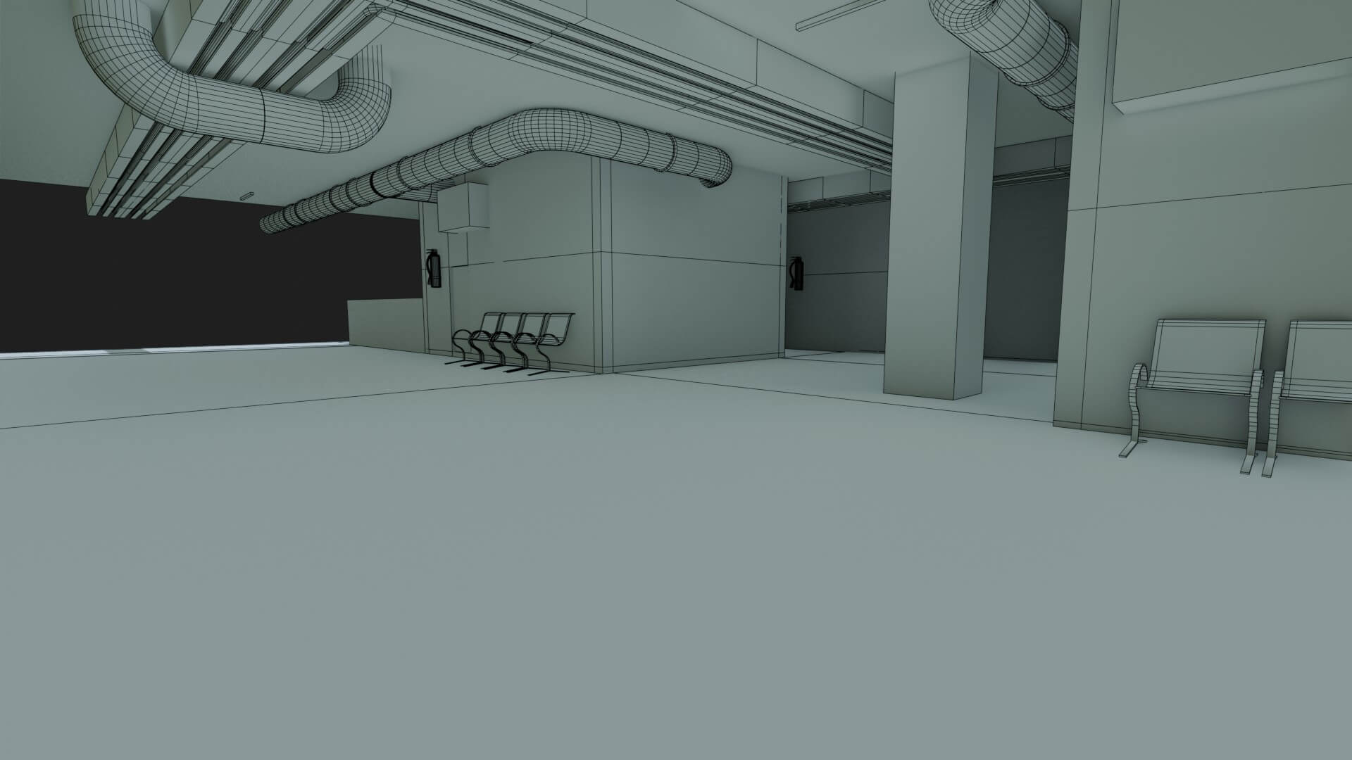 Basement Area - Low Poly - Game Ready - PBR 3D Model by sathak