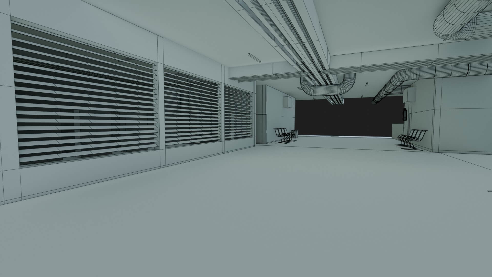 Basement Area - Low Poly - Game Ready - PBR 3D Model by sathak