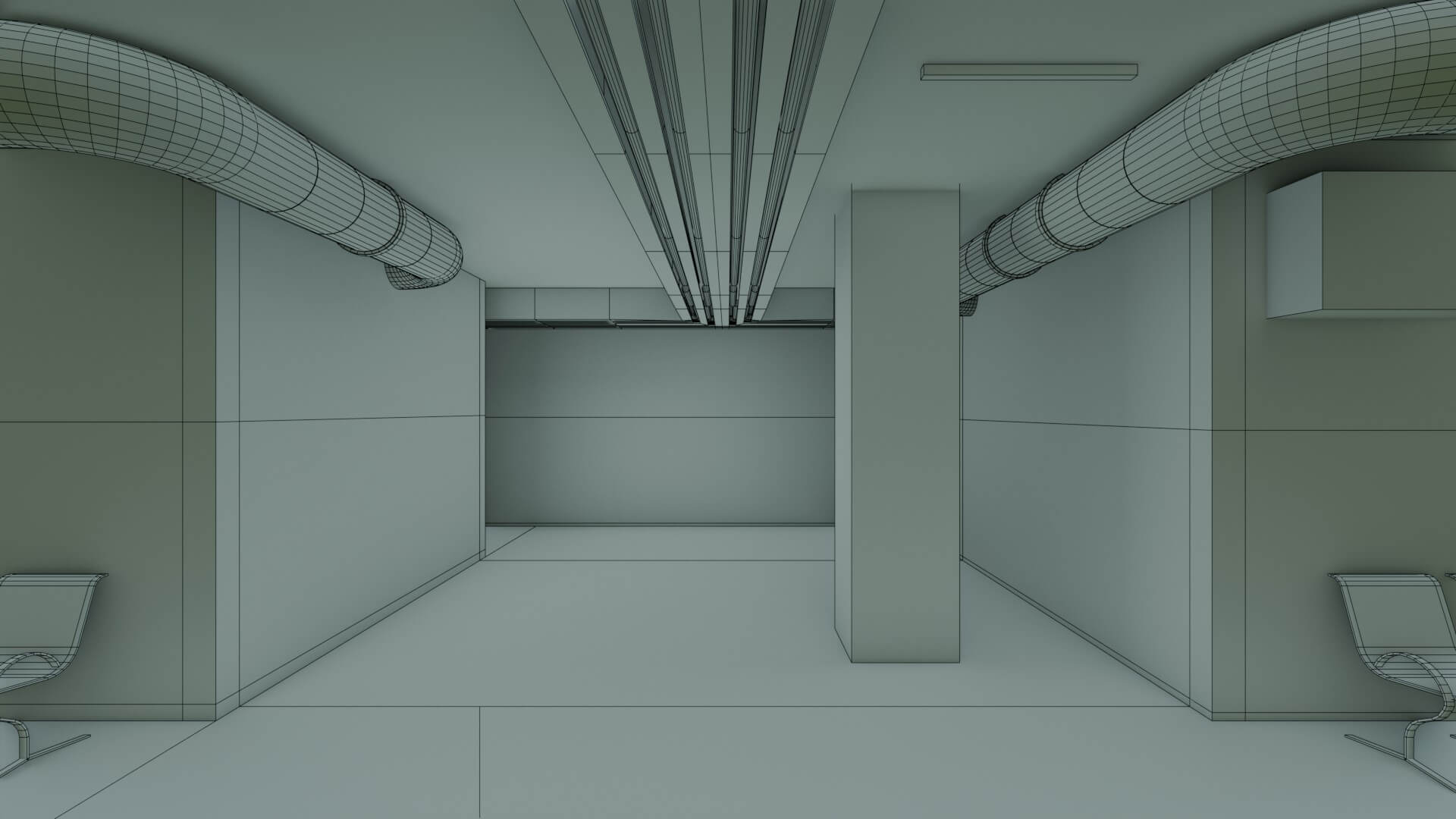 Basement Area - Low Poly - Game Ready - PBR 3D Model by sathak