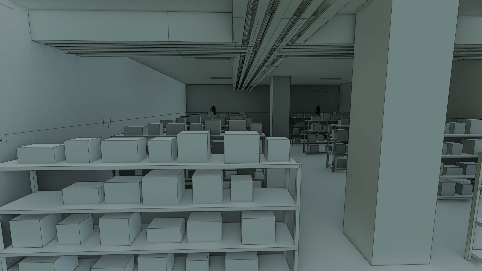 Basement Area - Low Poly - Game Ready - PBR 3D Model by sathak