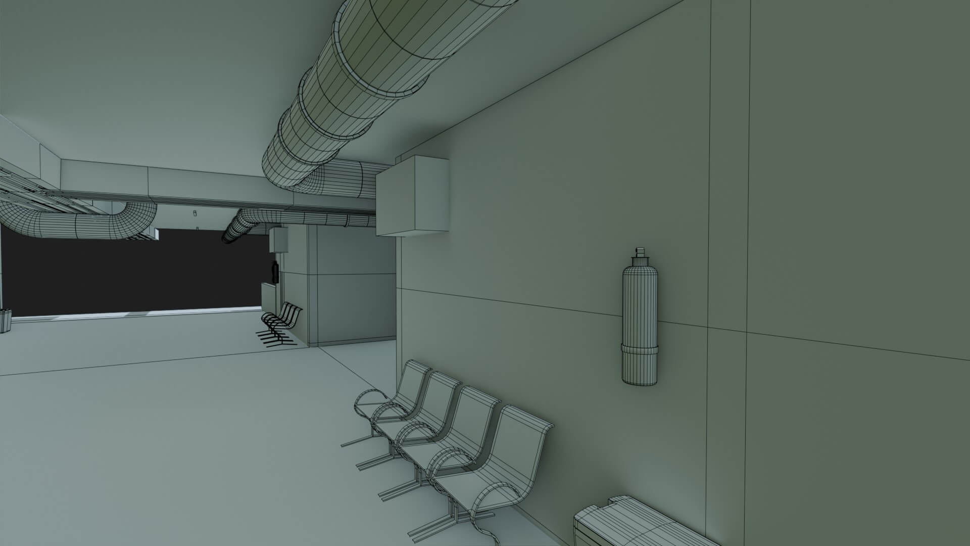 Basement Area - Low Poly - Game Ready - PBR 3D Model by sathak