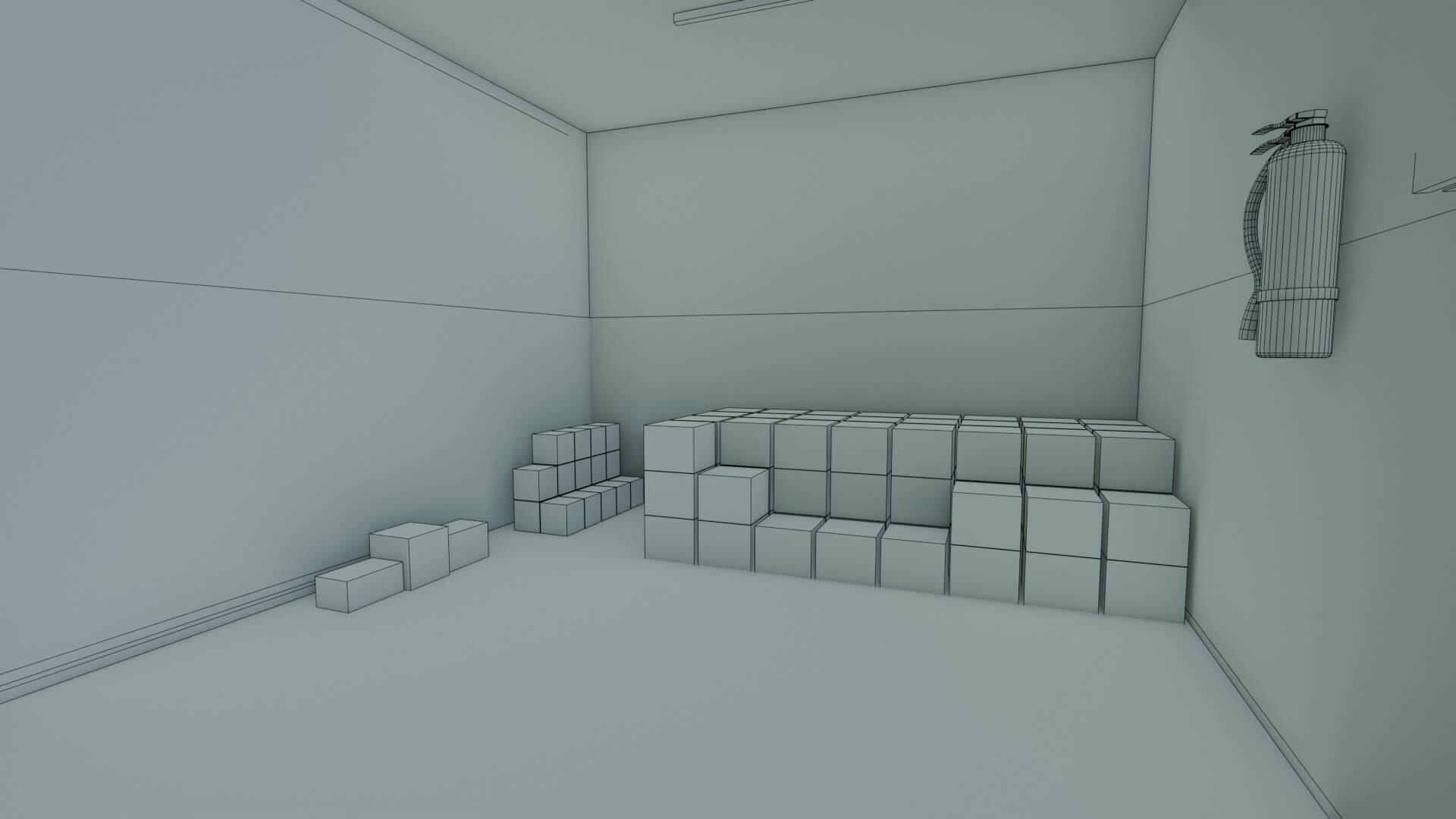 Basement Area - Low Poly - Game Ready - PBR 3D Model by sathak