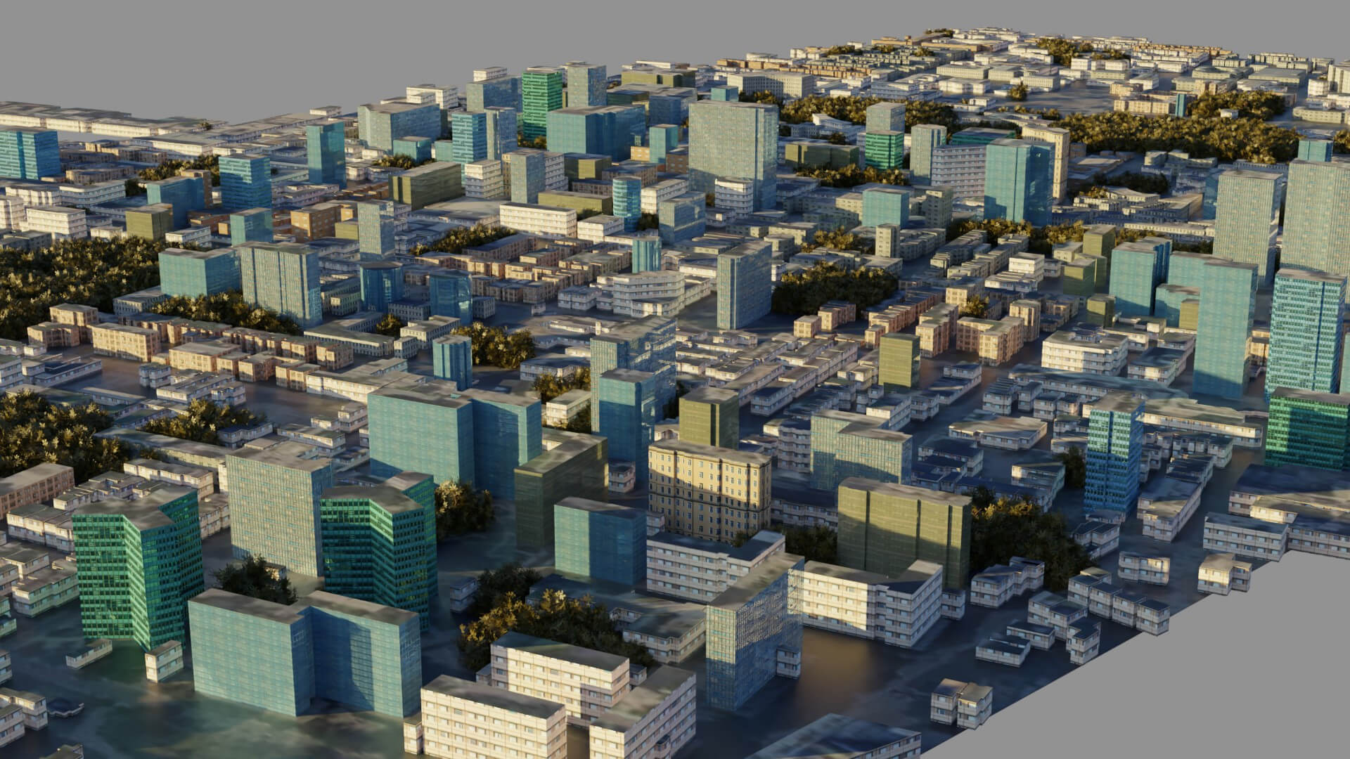 Cityscape - 3D Model by sathak