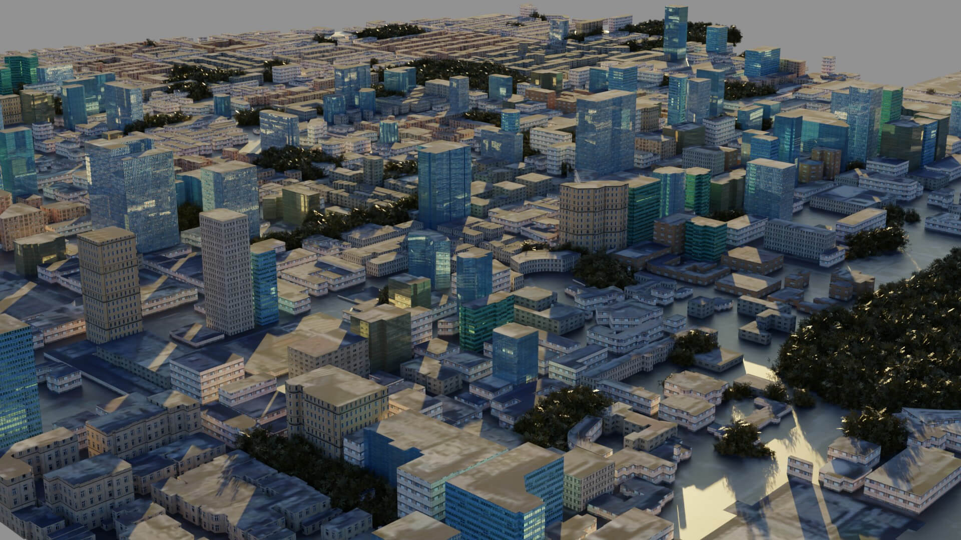 Cityscape - 3D Model by sathak