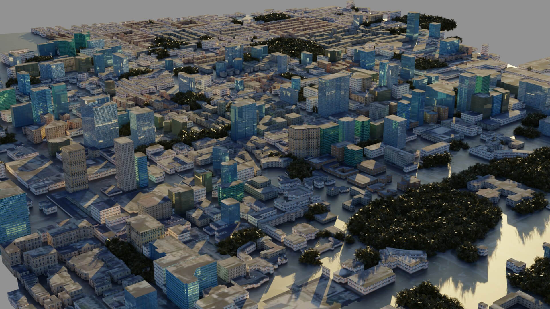 Cityscape - 3D Model by sathak