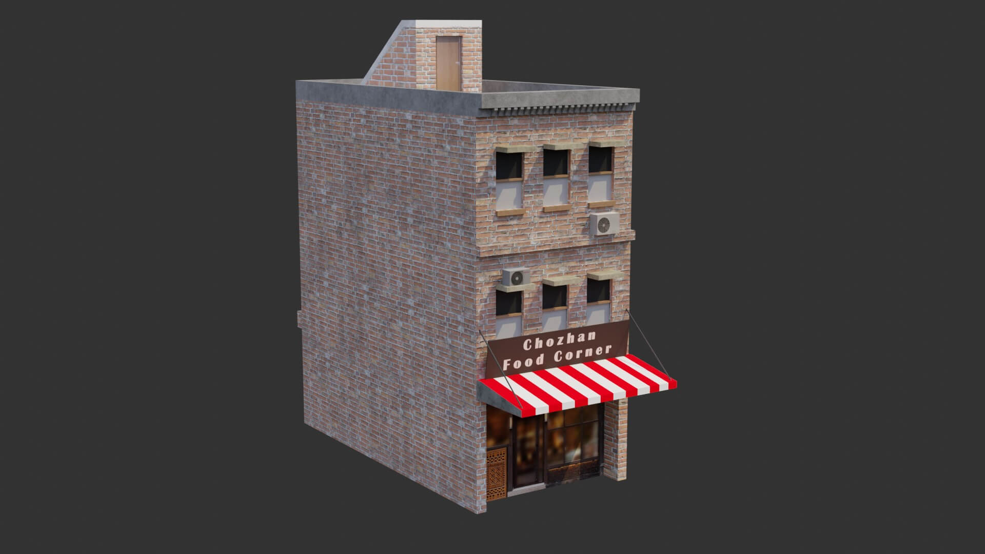 Commercial Building - 3D Model by sathak