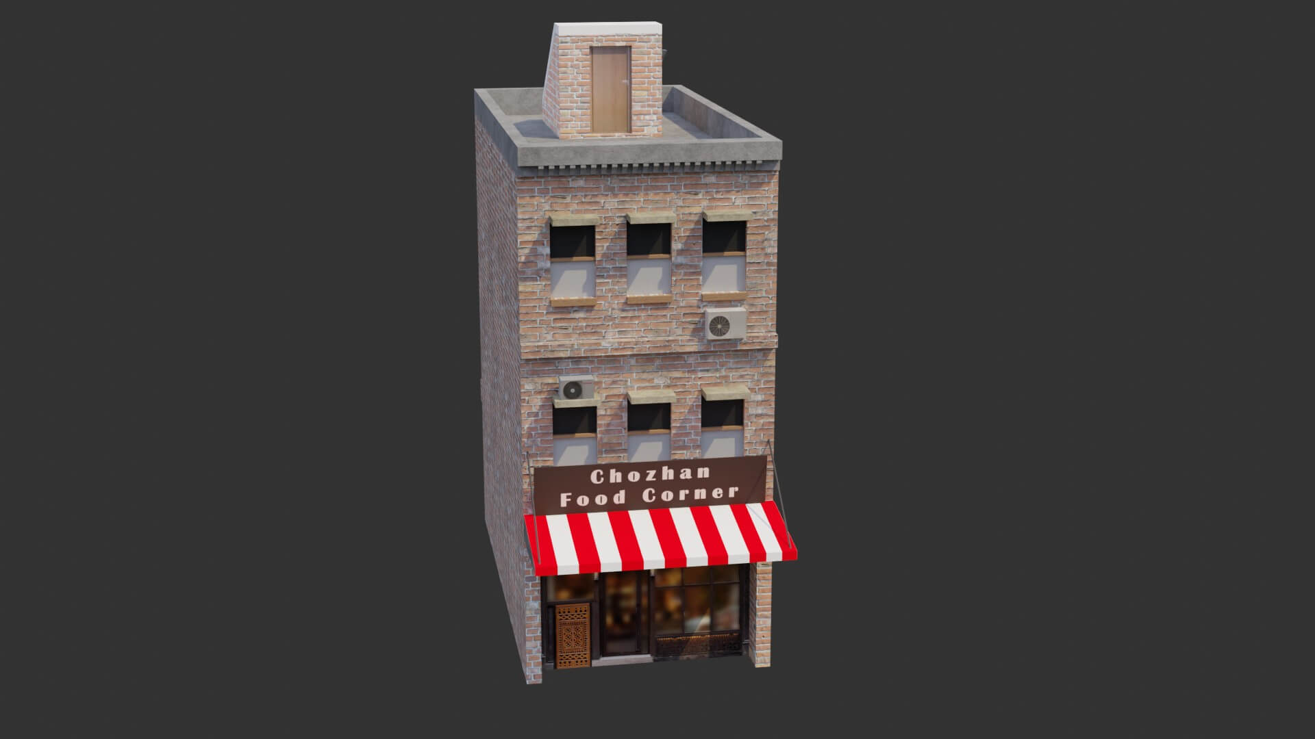 Commercial Building - 3D Model by sathak