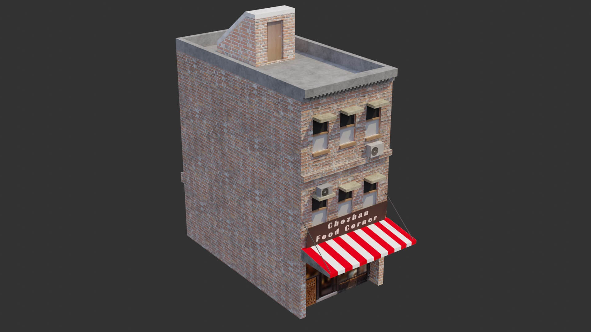 Commercial Building - 3D Model by sathak
