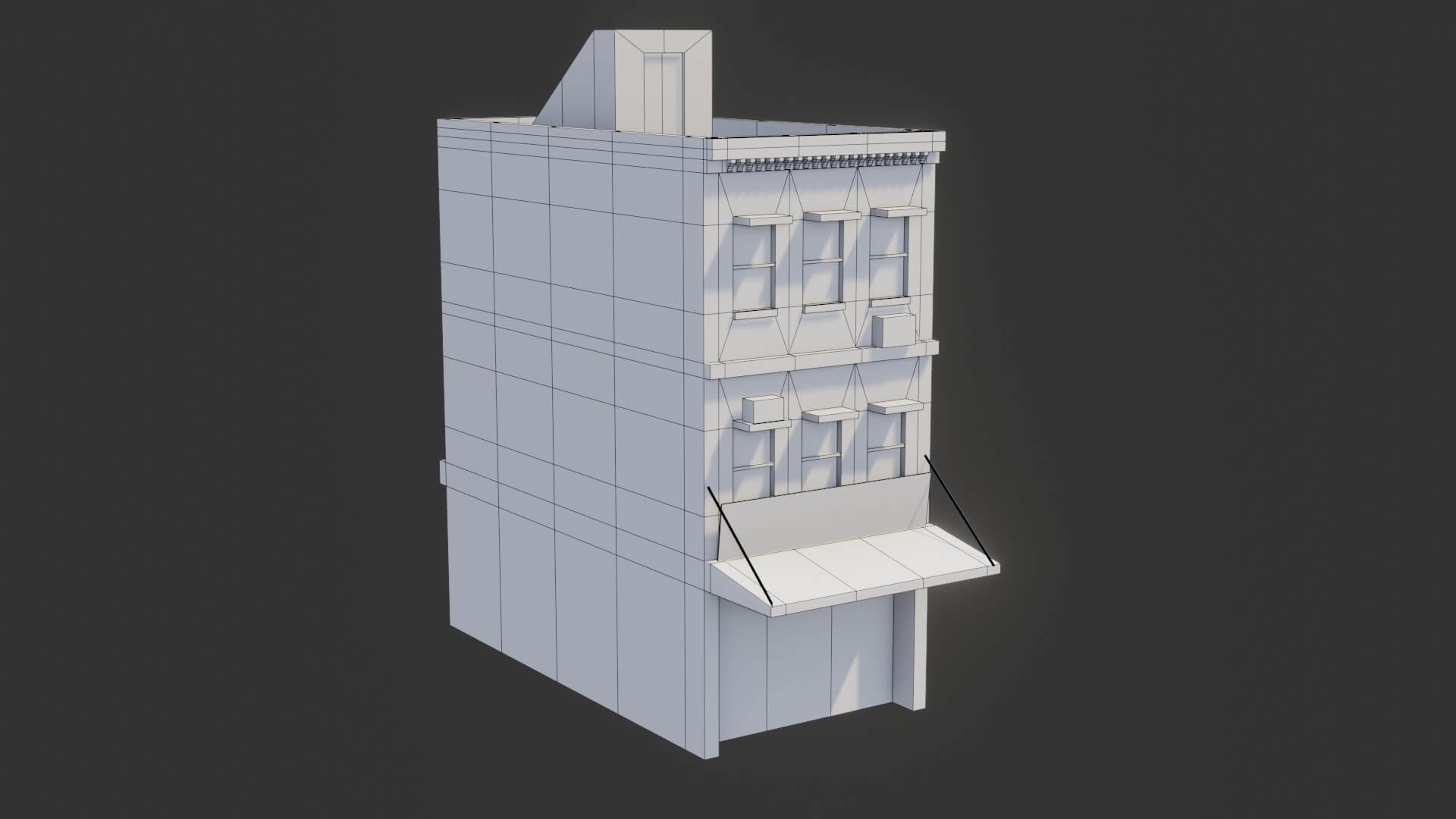 Commercial Building - 3D Model by sathak