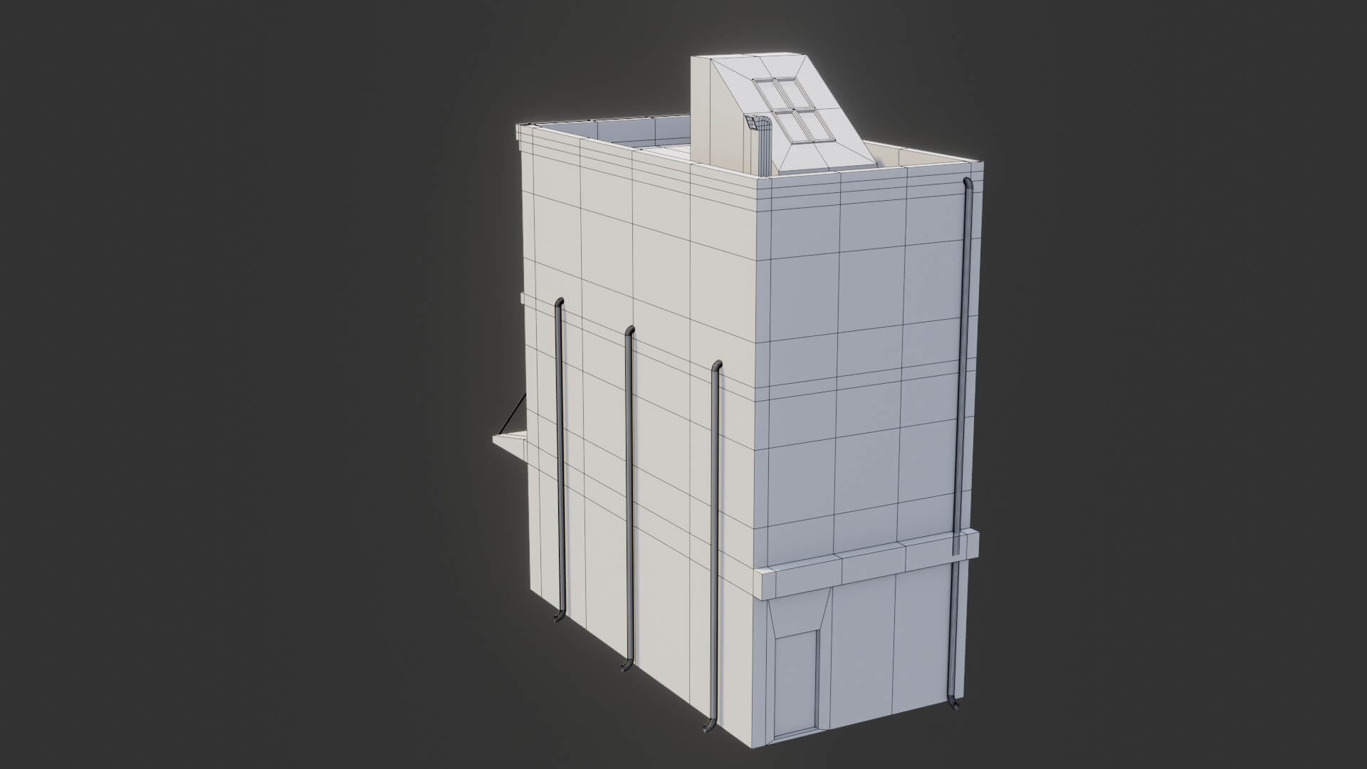 Commercial Building - 3D Model by sathak