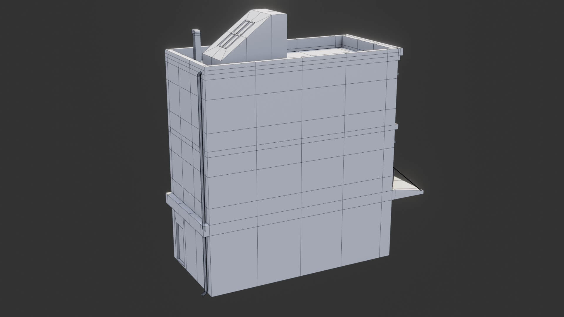 Commercial Building - 3D Model by sathak