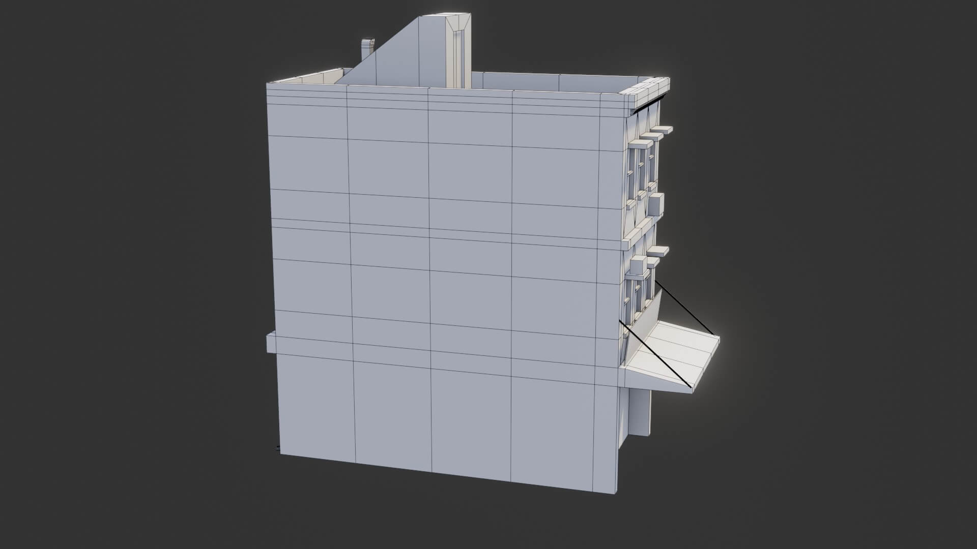 Commercial Building - 3D Model by sathak