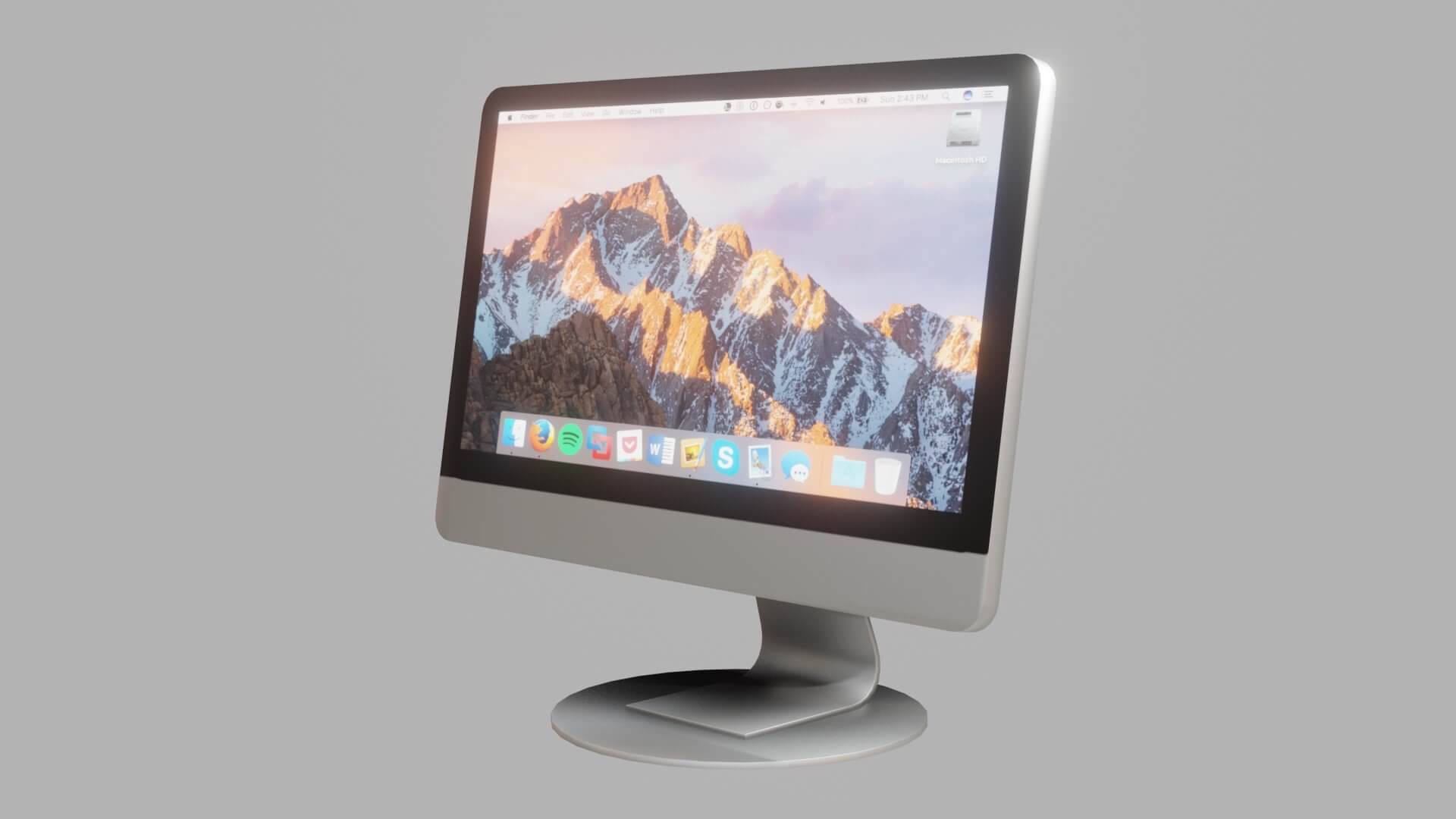 Computer Monitor - 3D Model by sathak