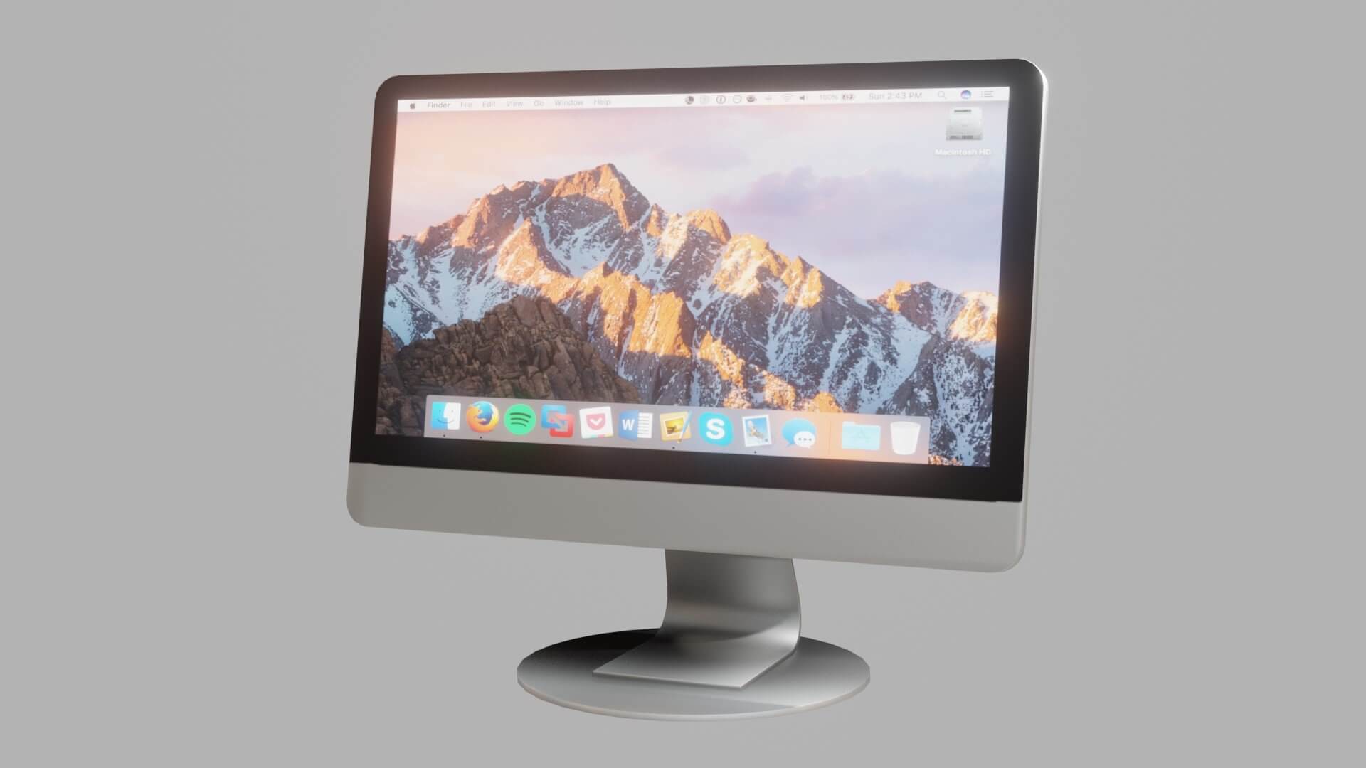 Computer Monitor - 3D Model by sathak