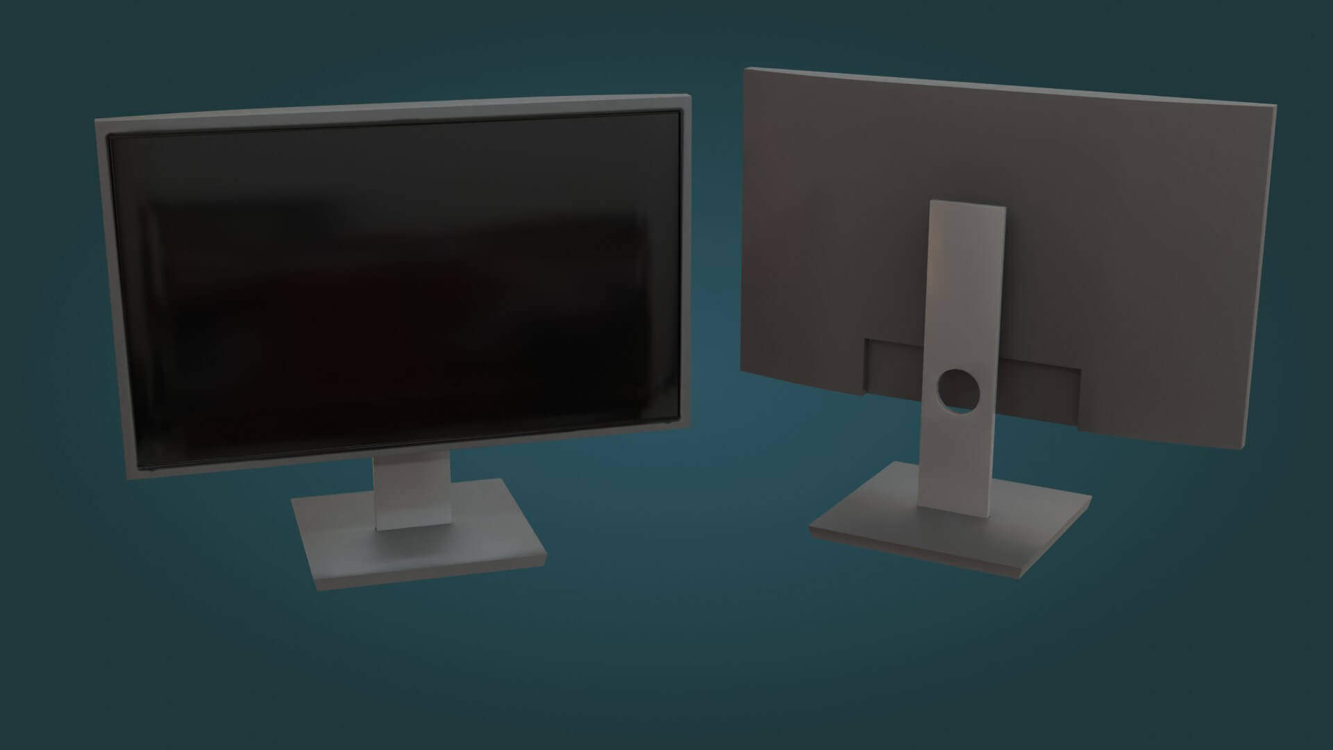 Computer Monitors CPU - 3D Model by sathak