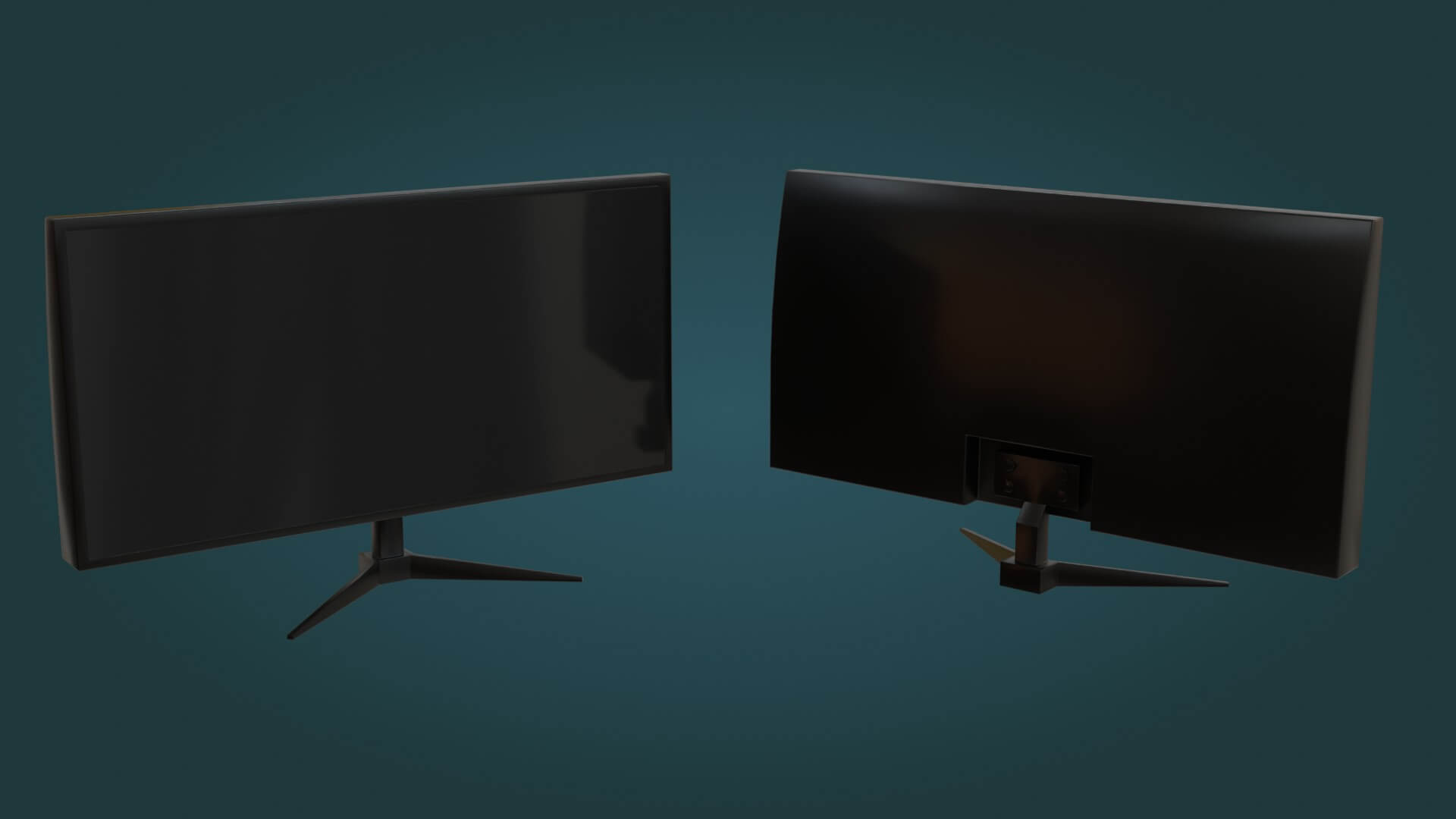 Computer Monitors CPU - 3D Model by sathak