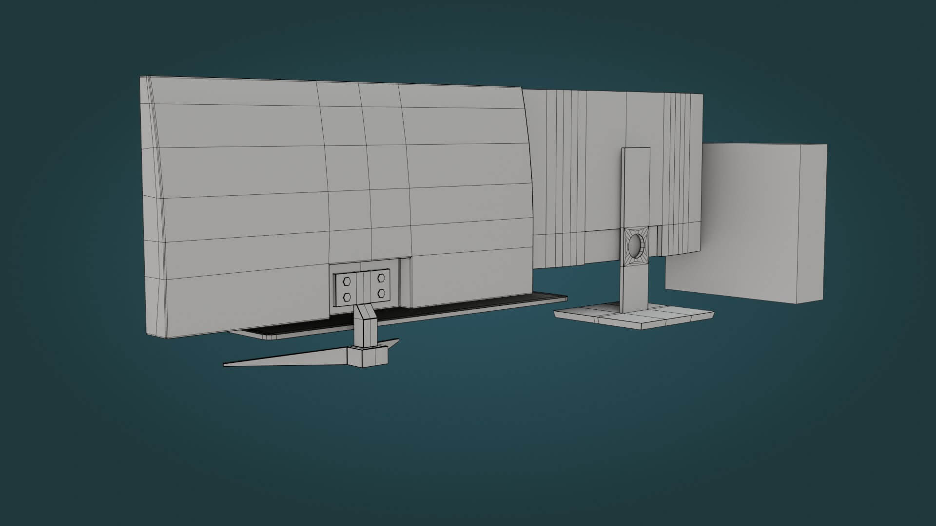 Computer Monitors CPU - 3D Model by sathak