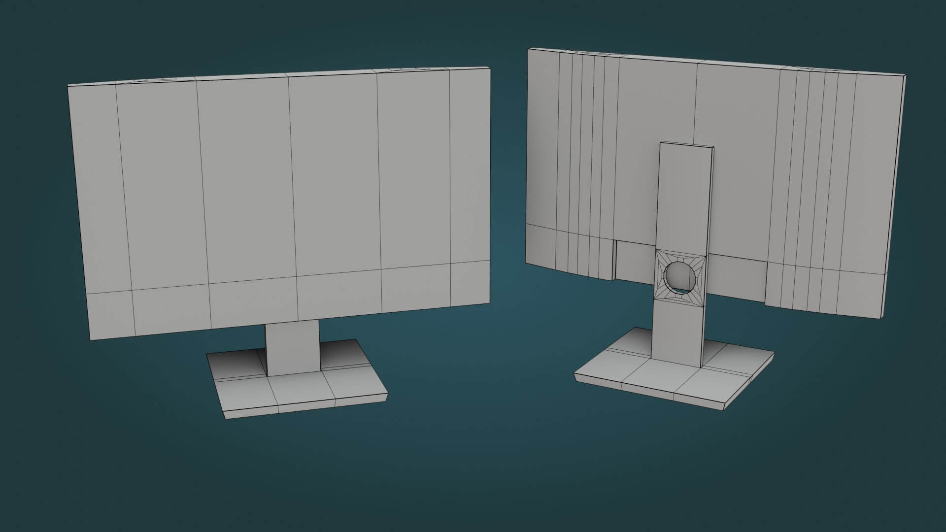 Computer Monitors CPU - 3D Model by sathak