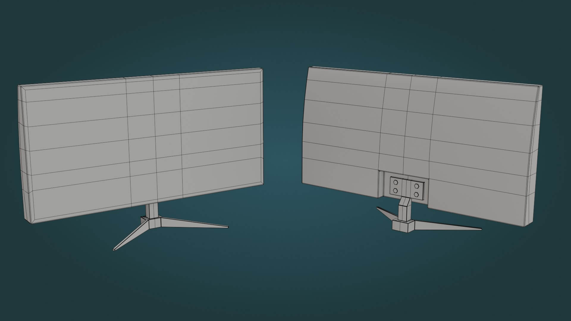 Computer Monitors CPU - 3D Model by sathak