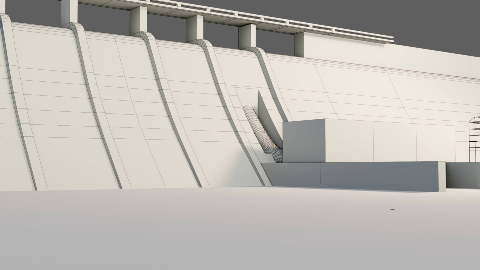 Dam - 3D Model by sathak