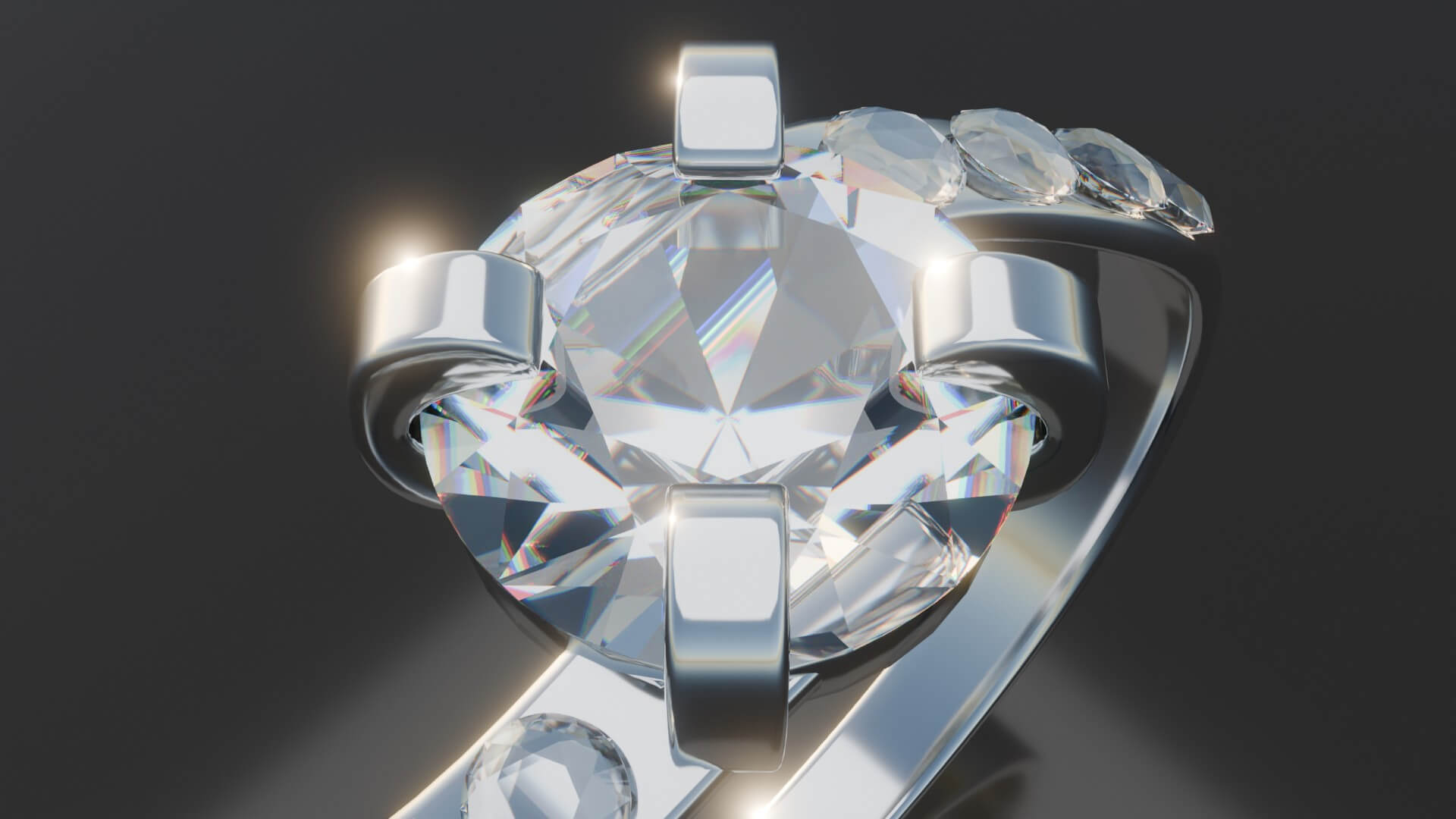 Diamond Ring - 3D Model by sathak