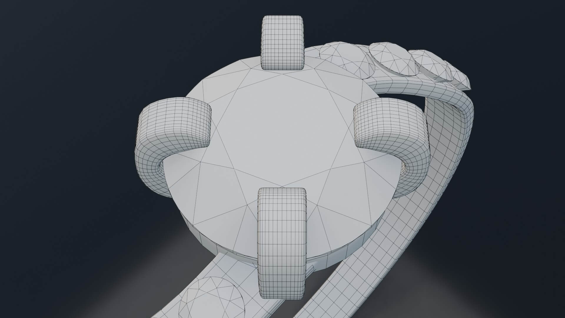 Diamond Ring - 3D Model by sathak