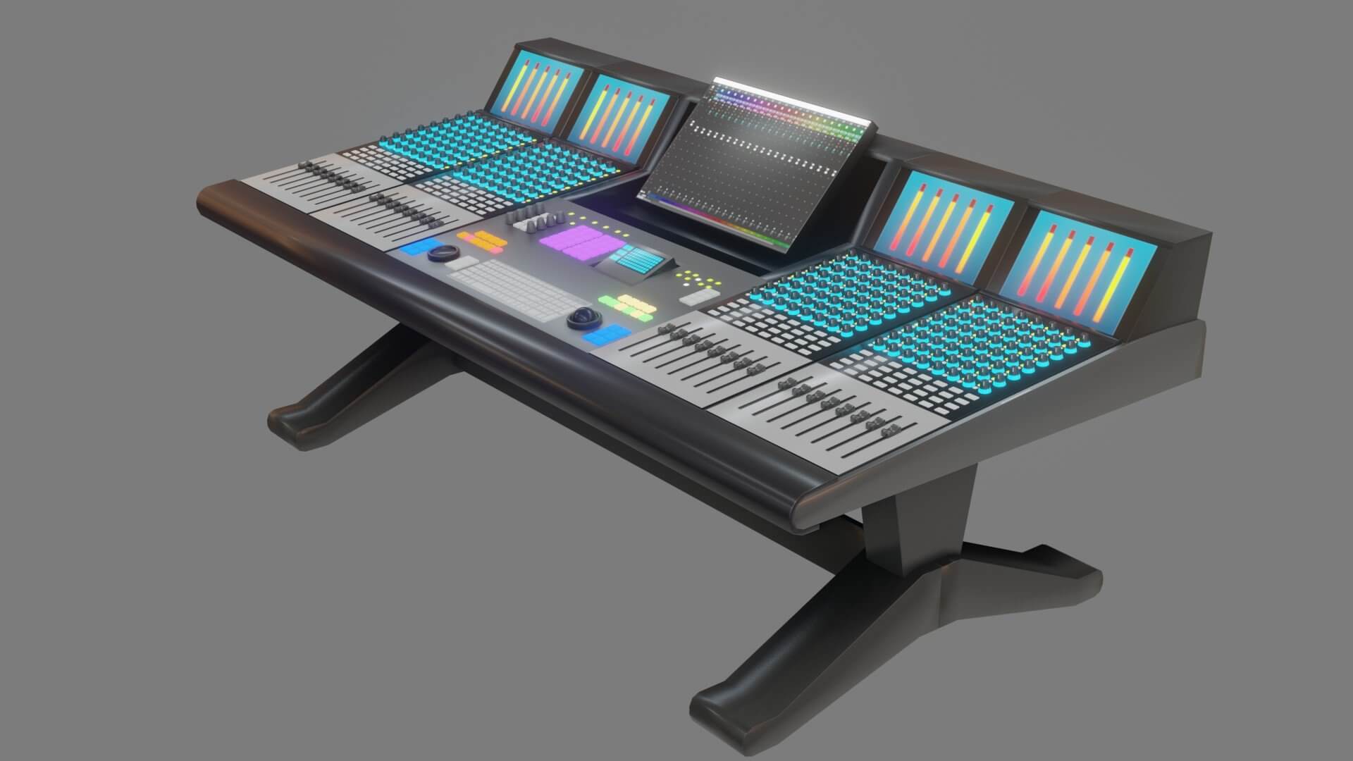 Digital Audio Mixer - 3D Model by sathak