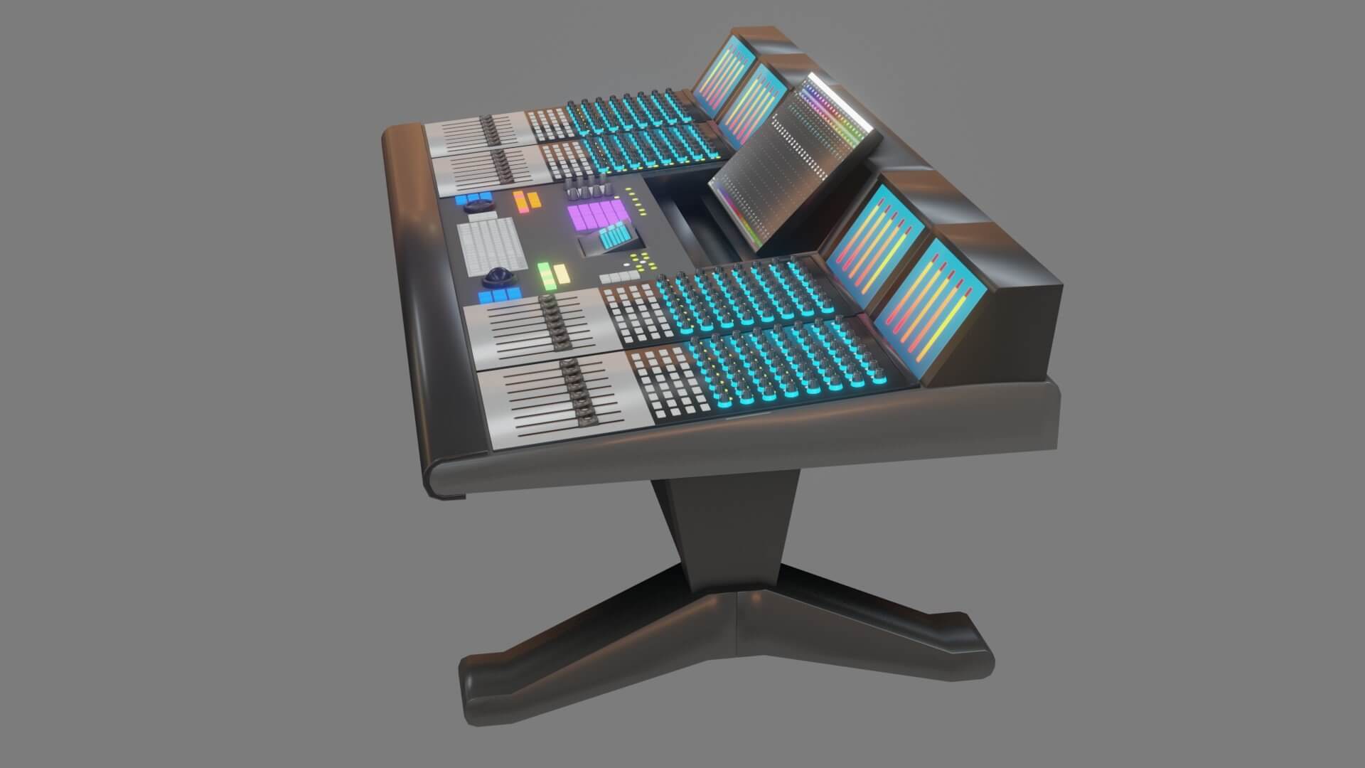 Digital Audio Mixer - 3D Model by sathak