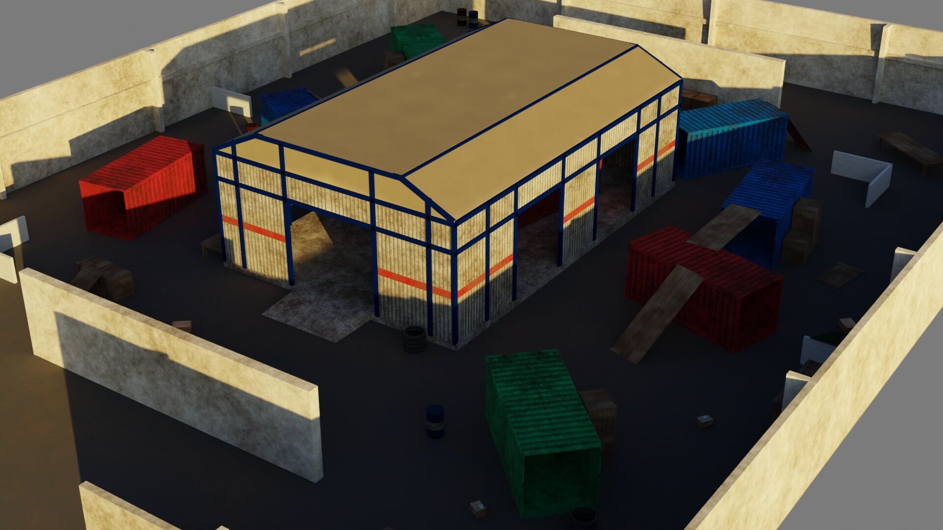 FPS Game Environment - 3D Model by sathak