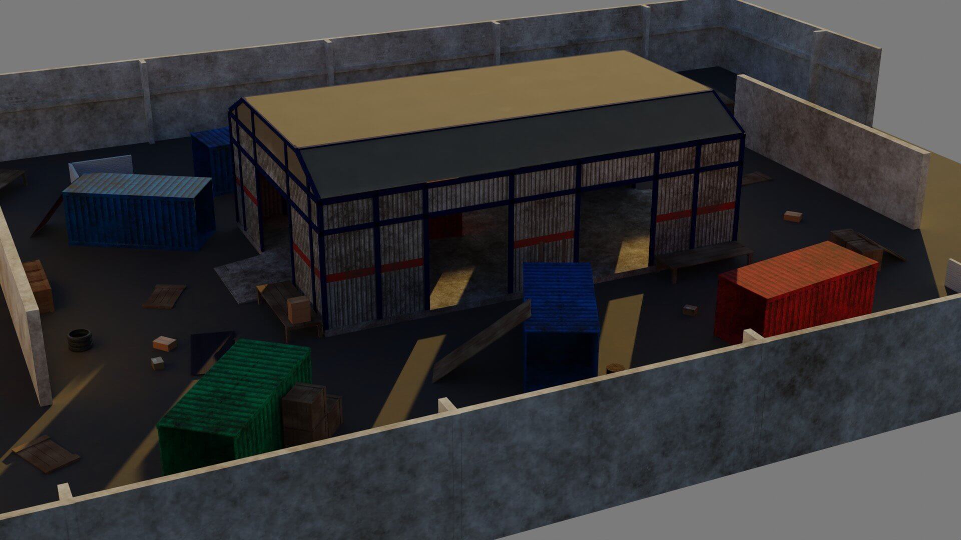 FPS Game Environment - 3D Model by sathak