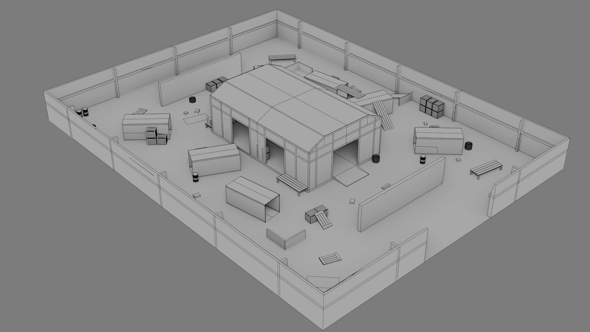 FPS Game Environment - 3D Model by sathak