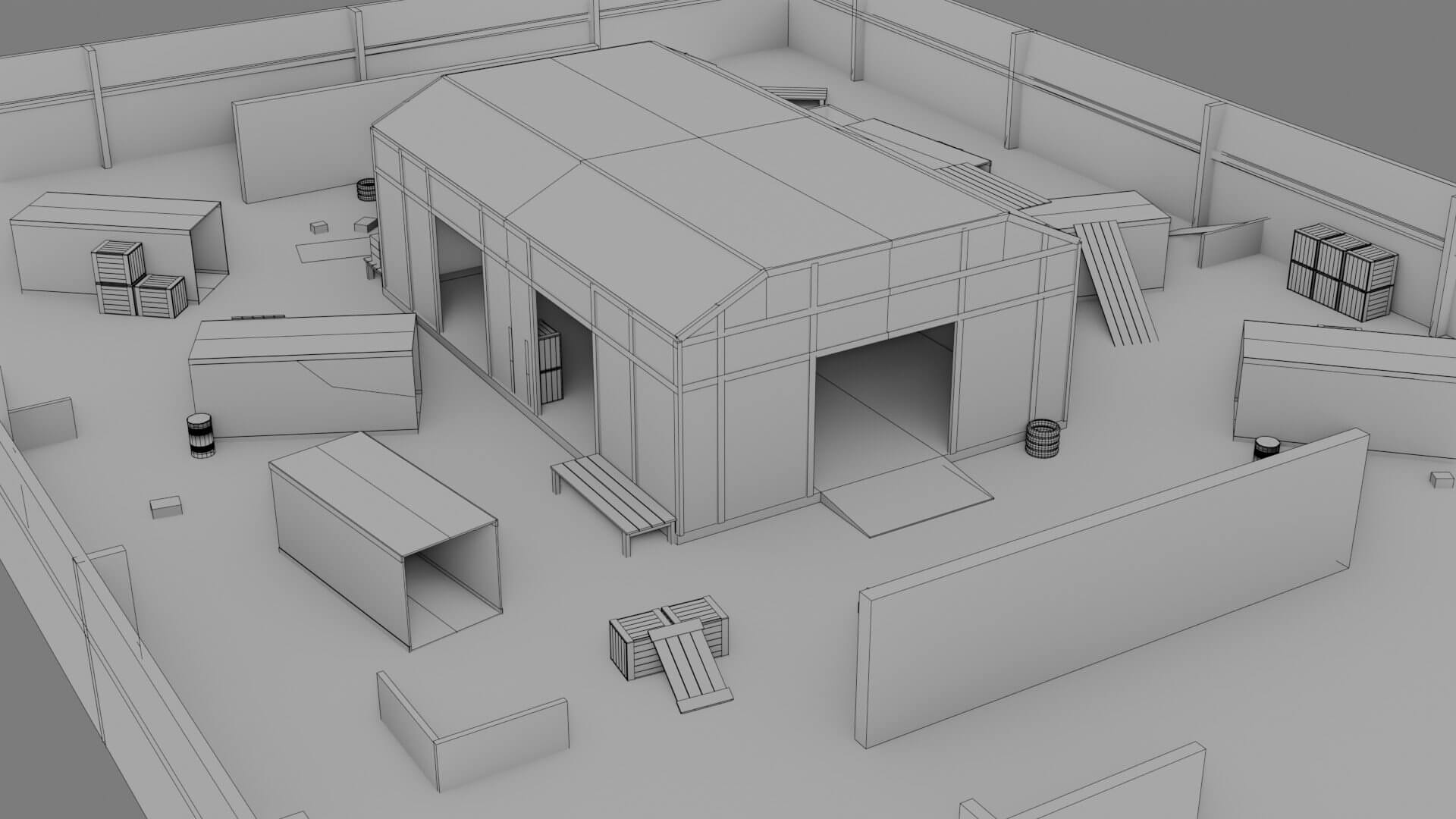 FPS Game Environment - 3D Model by sathak