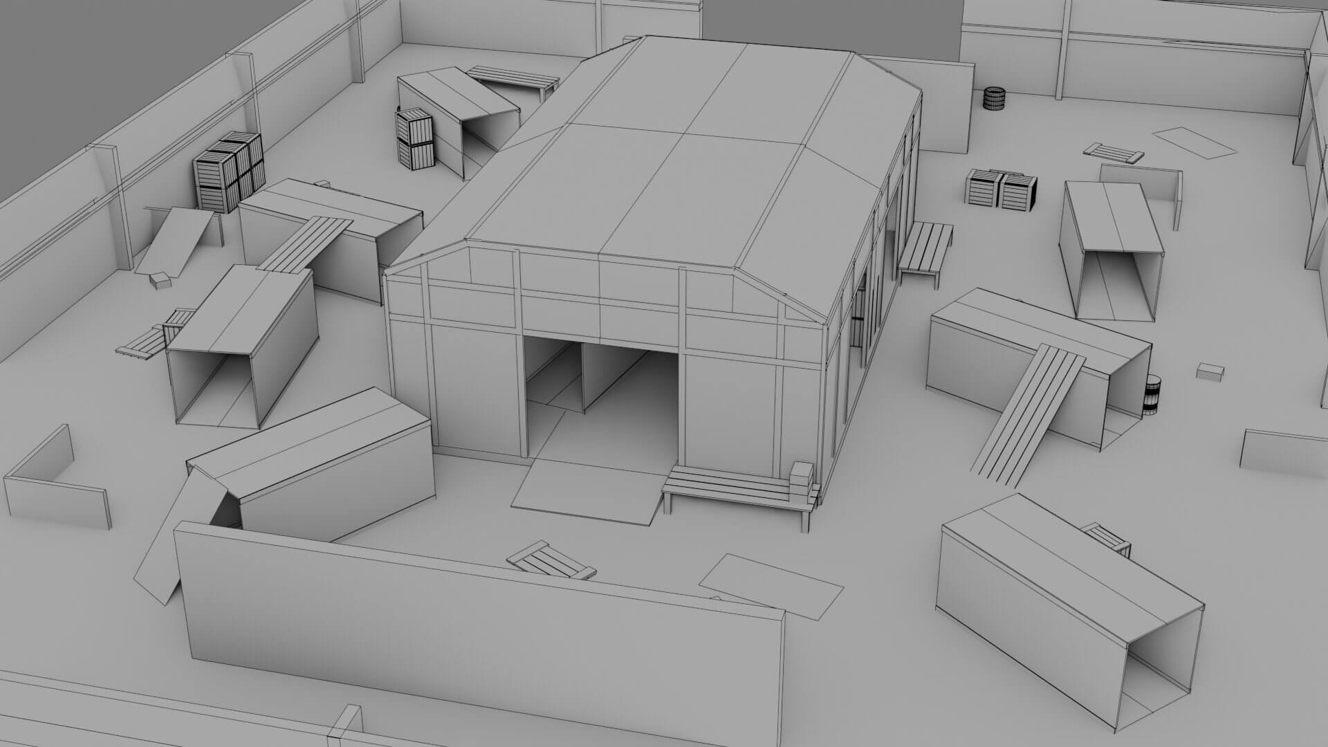 FPS Game Environment - 3D Model by sathak