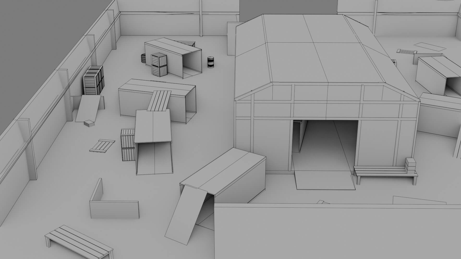 FPS Game Environment - 3D Model by sathak