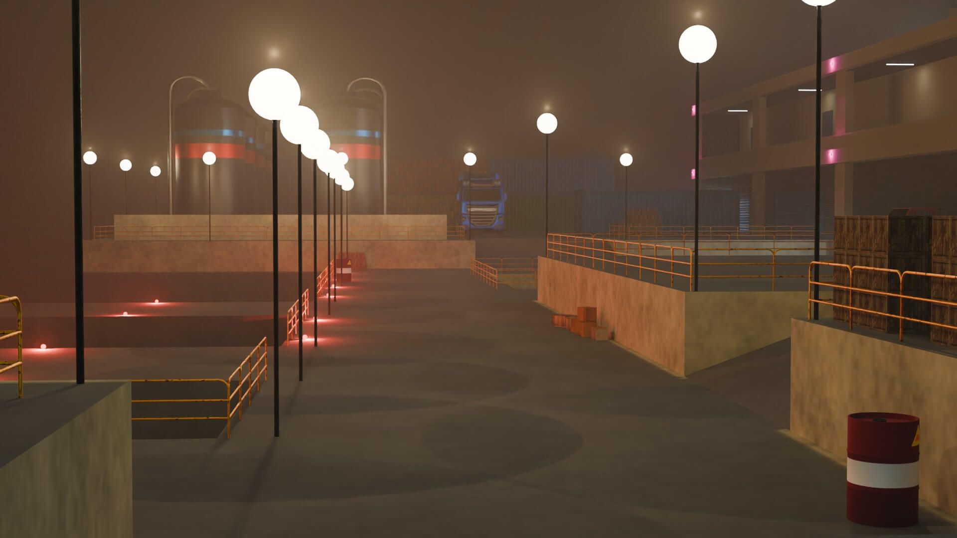 Harbor Port Low Poly - 3D Model by sathak