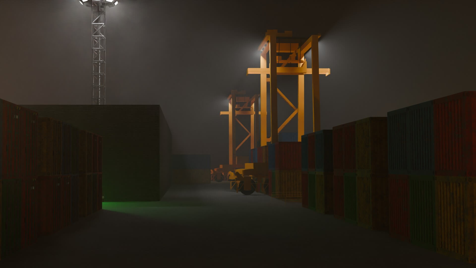 Harbor Port Low Poly - 3D Model by sathak